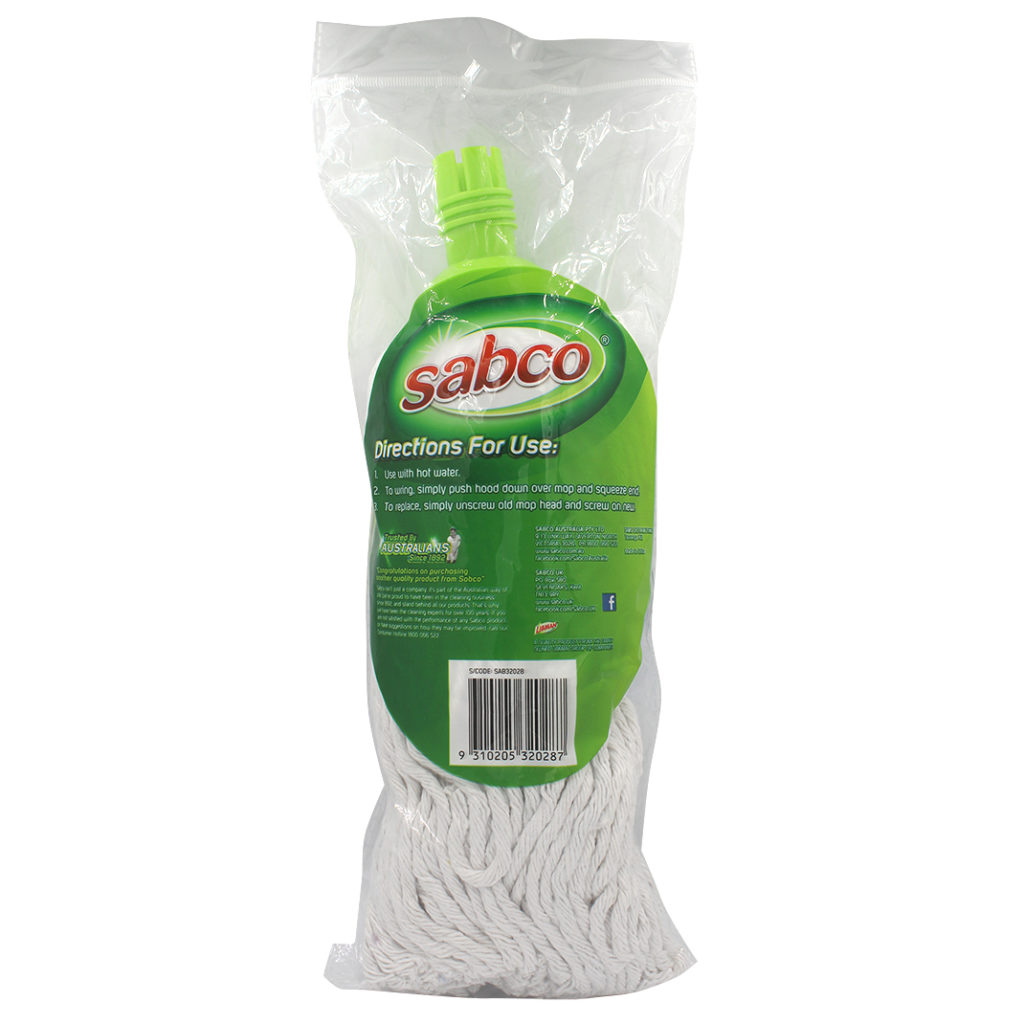 Buy Antibacterial Self Wringing Cotton Mop Refill - Sabco
