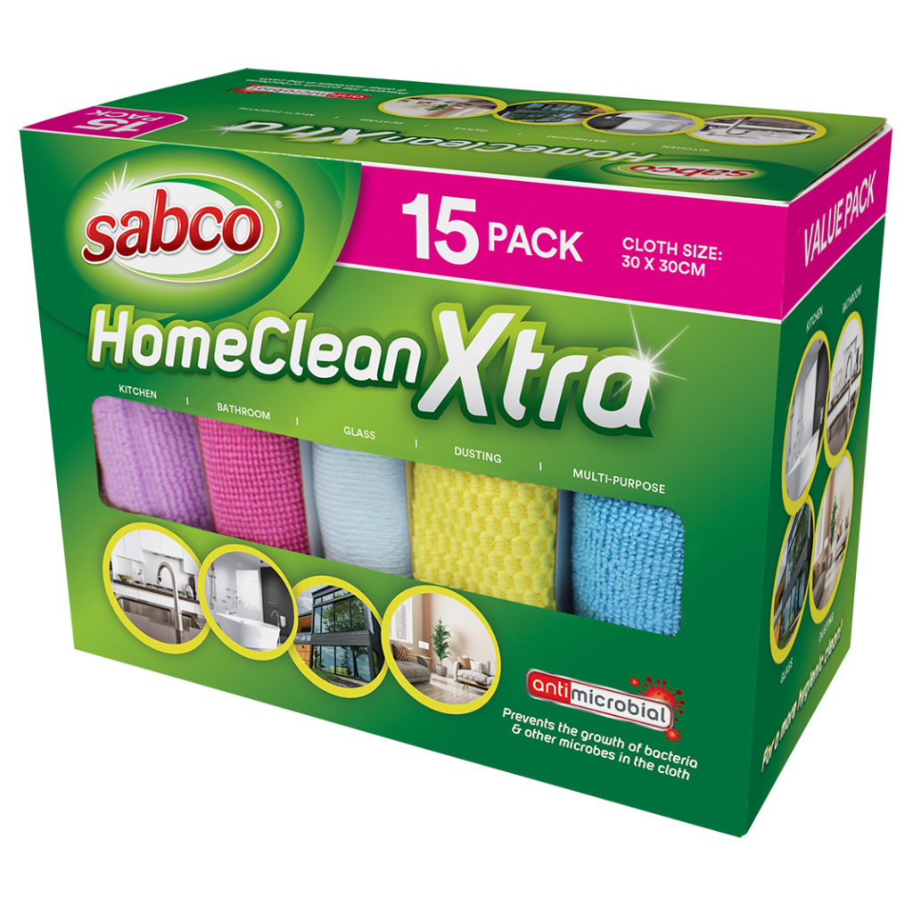 Buy 15 Pack Of HomeClean Xtra Cleaning Cloths - Sabco