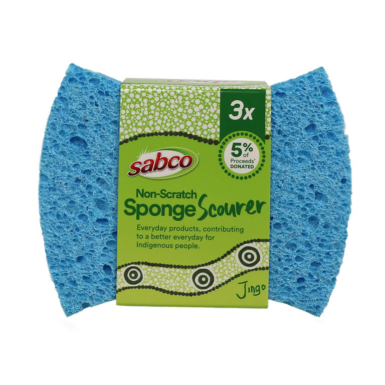 Sabco JINGO Sponge Scourer Non-Scratch 3pk - Sabco