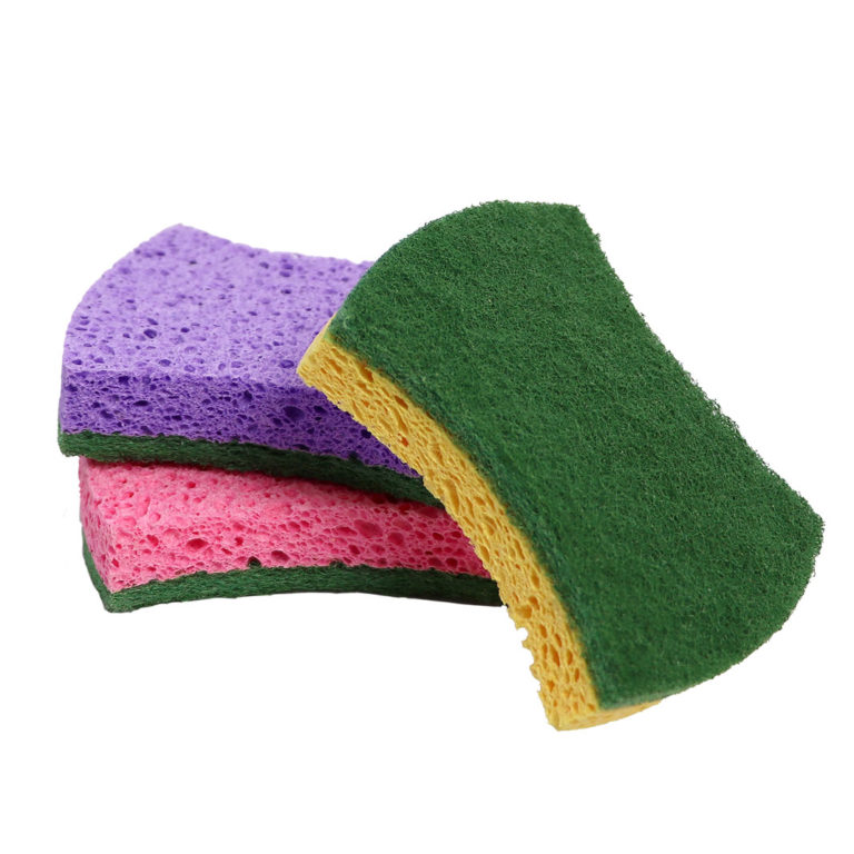Clean with Colour Heavy Duty Sponge Scourers 6PK - Sabco