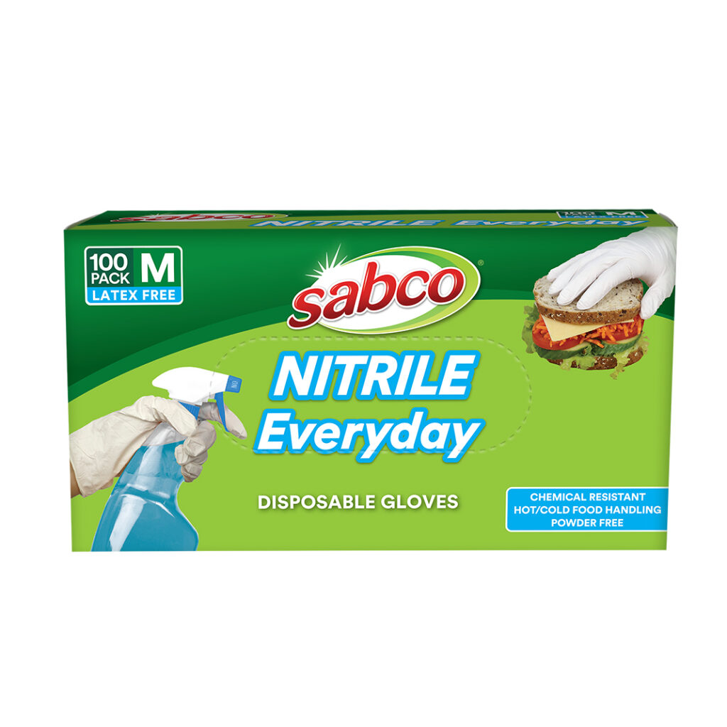 Nitrile Everyday Gloves 100PK - Sabco